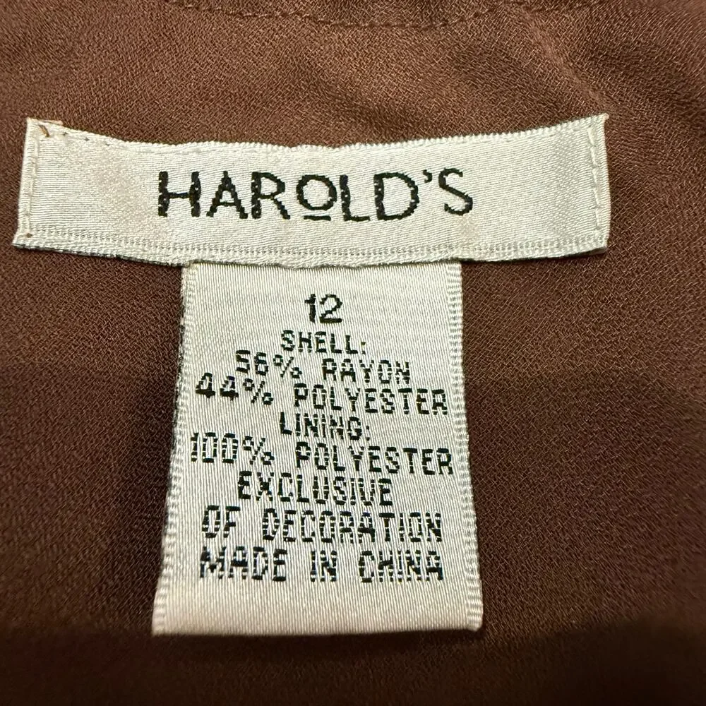 Harold's | Skirts | Harolds Womens Metallic Cheetah Print Skirt Burnout ...